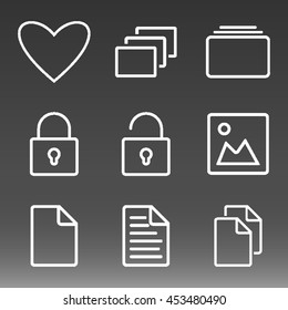 General Icons Set Vector Illustration Stock Vector (Royalty Free ...