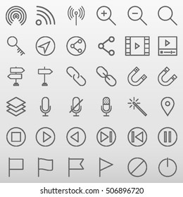 General Icons Set Vector Illustration Stock Vector (Royalty Free) 506896720
