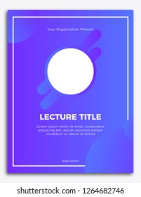 2,697 Lecture poster template Images, Stock Photos & Vectors | Shutterstock