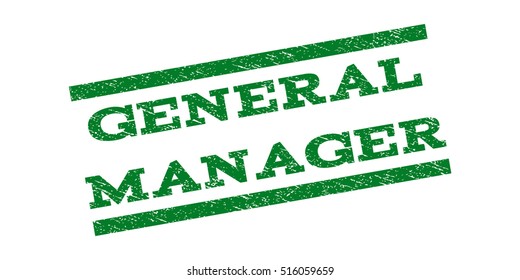 General Manager Watermark Stamp Text Caption Stock Vector (Royalty Free ...