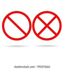 General Prohibition Sign Vector Illustration Eps Stock Vector (Royalty ...