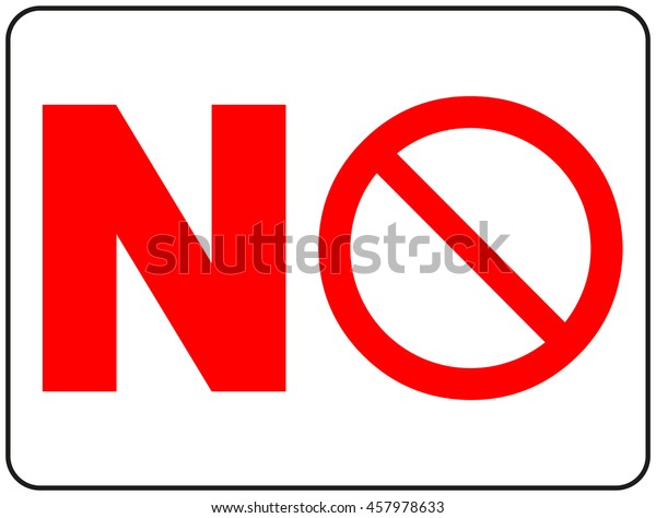 General Prohibition Sign Vector Illustration Empty Stock Vector ...