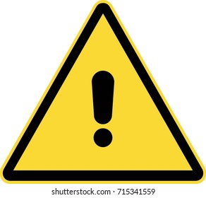 General Warning Sign Stock Vector (Royalty Free) 715341559 | Shutterstock