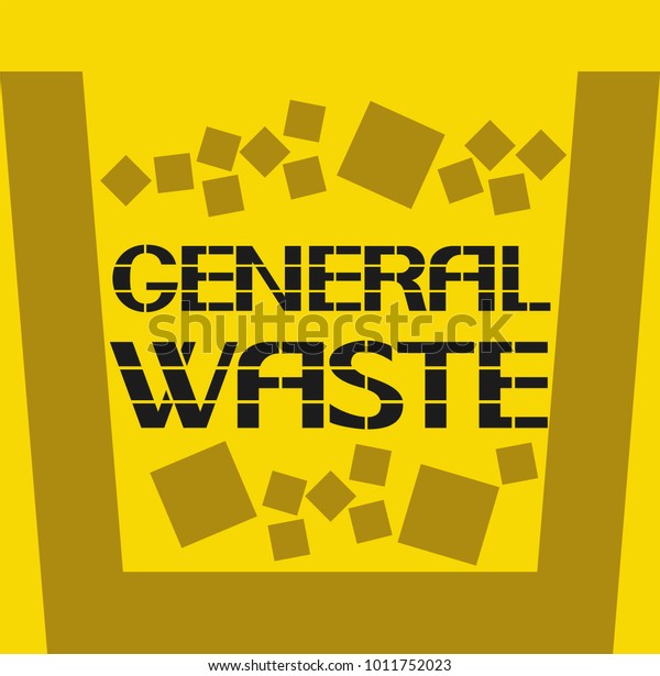 General Waste a Poster That Defines Stock Vector (Royalty Free ...