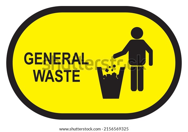Indicador general de señalización de residuos: vector de stock (libre ...
