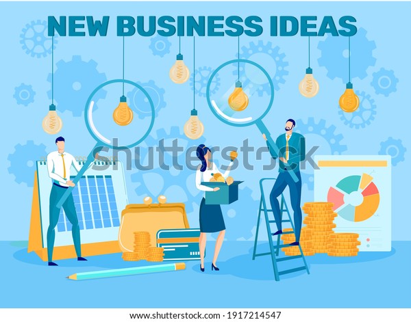 Generating New Business Ideas Searching Problem Stock Vector (Royalty ...