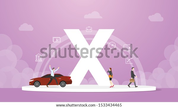 Generation X Concept People Team People Stock Vector (Royalty Free ...