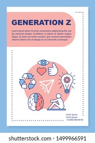 Generation Z Poster Template Layout Age Stock Vector (Royalty Free ...