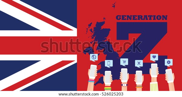 Generation Z Uk Vector Illustration Stock Vector (Royalty Free ...