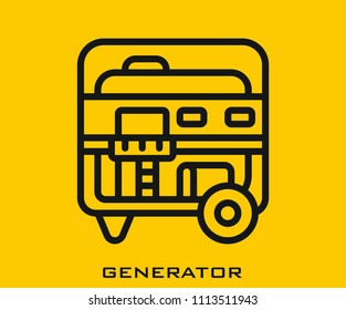 Generator Icon Signs Stock Vector (Royalty Free) 1113511943 | Shutterstock