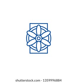 Generator Line Icon Concept Generator Flat Stock Vector (Royalty Free ...