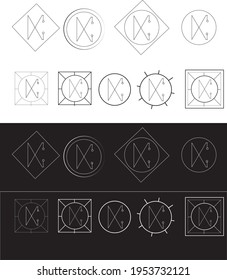 Generic Logo Signs Set 9 Stock Vector (Royalty Free) 1953732121 ...