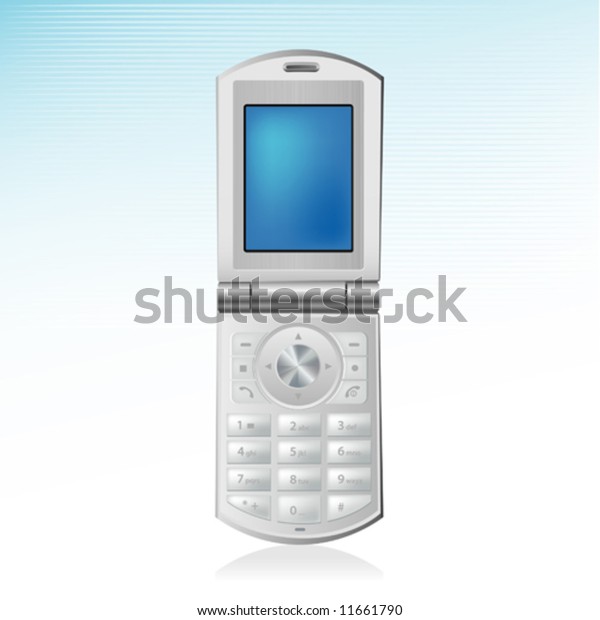 Generic Mobile Phone Icon Reflection Stock Vector (Royalty Free) 11661790