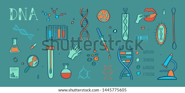 Genetic Engineering Medical Research Vector Infographic Stock Vector ...