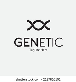 Genetic Logo Concept Vector Design Stock Vector (Royalty Free ...