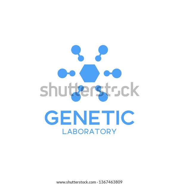 Genetic Logo Design Inspiration Vector Template 스톡 벡터(로열티 프리) 1367463809