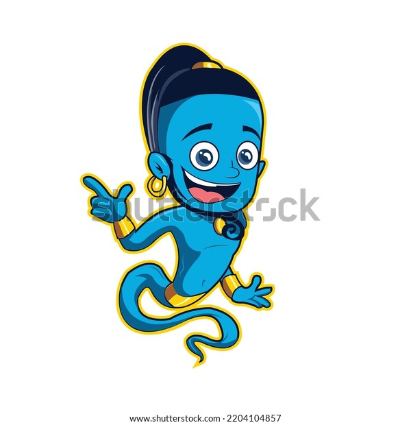 Genie Concept Character Design Jin Genie Stock Vector (Royalty Free ...
