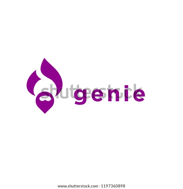 Genie Logo Icon Designs Vector 스톡 벡터(로열티 프리) 1197360898