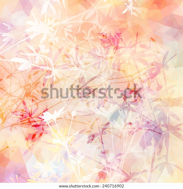 Gentle Floral Abstract Background Stock Vector (Royalty Free) 240716902