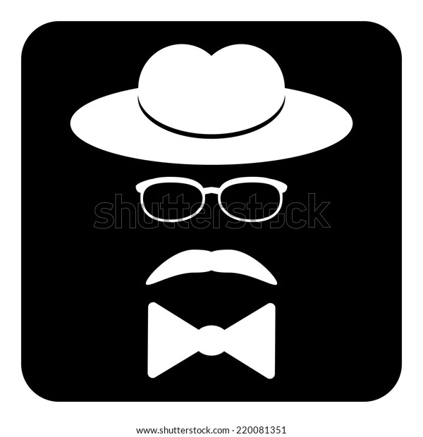 Gentleman Icon On White Vector Illustration Stock Vector (Royalty Free ...