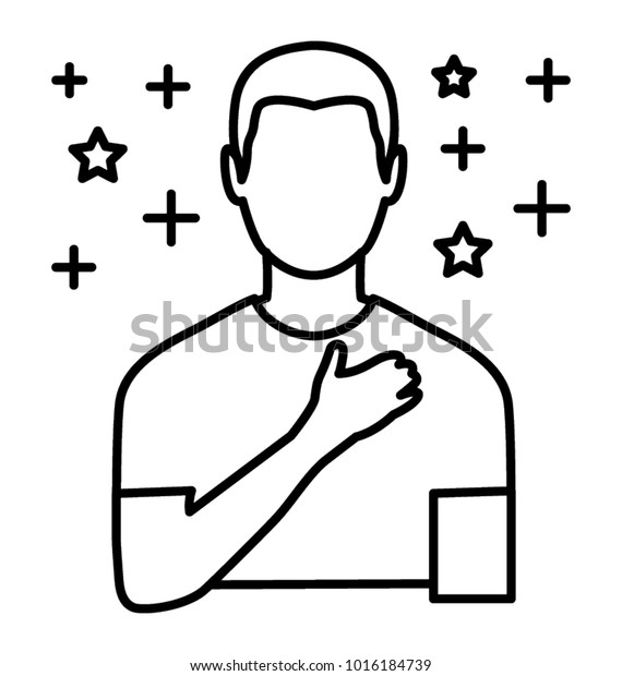 Icono de línea de suavidad. modestia: vector de stock (libre de ...
