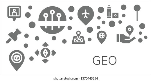Geo Icon Set 11 Filled Geo Stock Vector (Royalty Free) 1370445854 ...