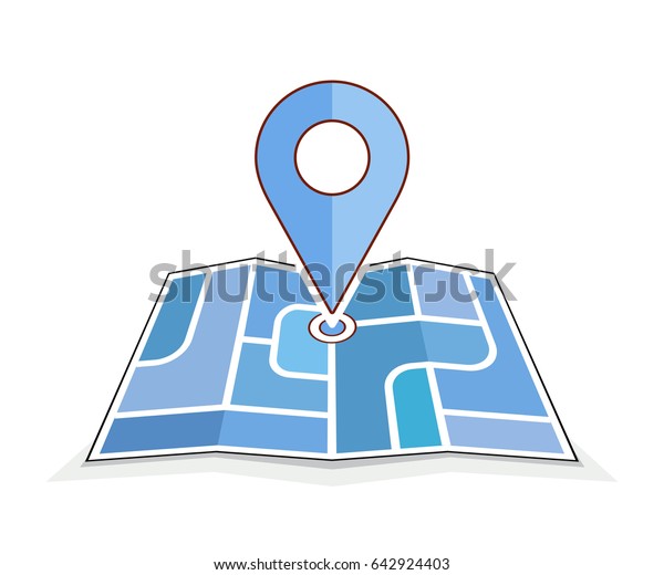 Símbolo del pin geográfico. Iconos de mapa y alfiler. Ilustración ...