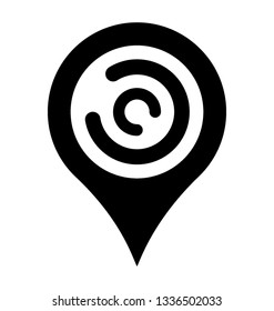 Geo Point Style Symbol Location Stock Vector (Royalty Free) 1336502033 ...