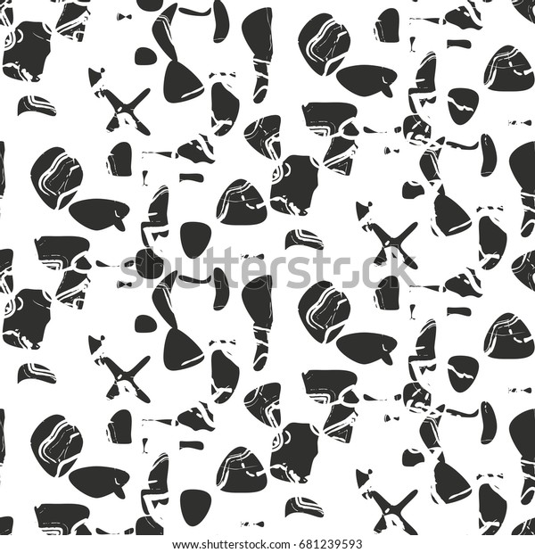 Geo Stone Seamless White Vector Texture Stock Vector (Royalty Free ...