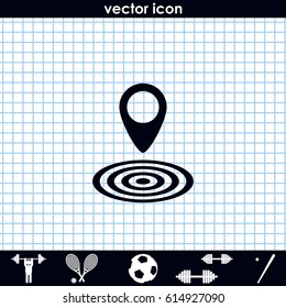 Geo Targeting Icon Stock Vector (Royalty Free) 614927090
