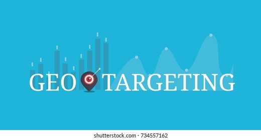 Geo Targeting Marketing Audience Vector Illustration Stock Vector ...