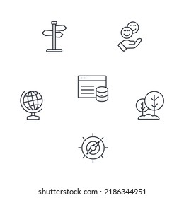 Geocaching Icons Set Geocaching Pack Symbol Stock Vector (Royalty Free ...