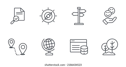 Geocaching Icons Set Geocaching Pack Symbol Stock Vector (Royalty Free ...