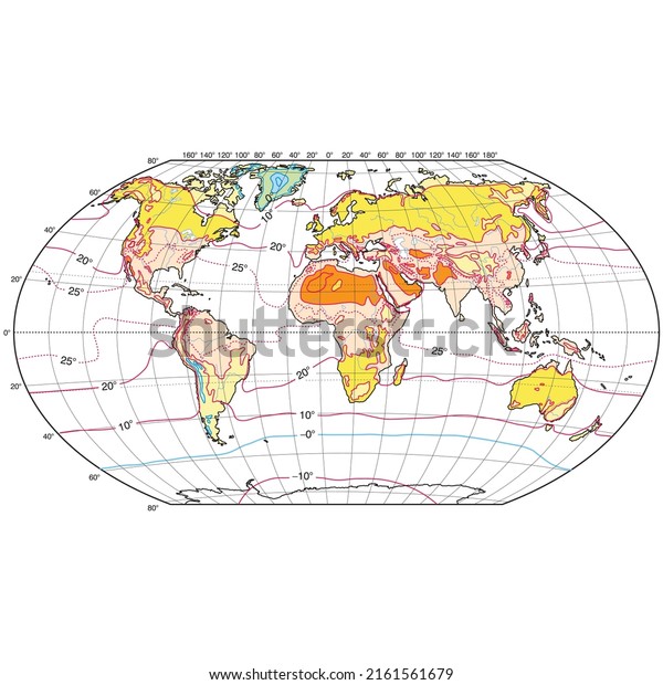 Geography Landforms Elevation Vector Illustration World: เวกเตอร์สต็อก ...