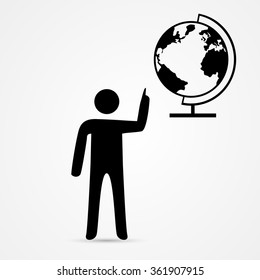 Geography Teacher Stock Vector (Royalty Free) 361907915 | Shutterstock