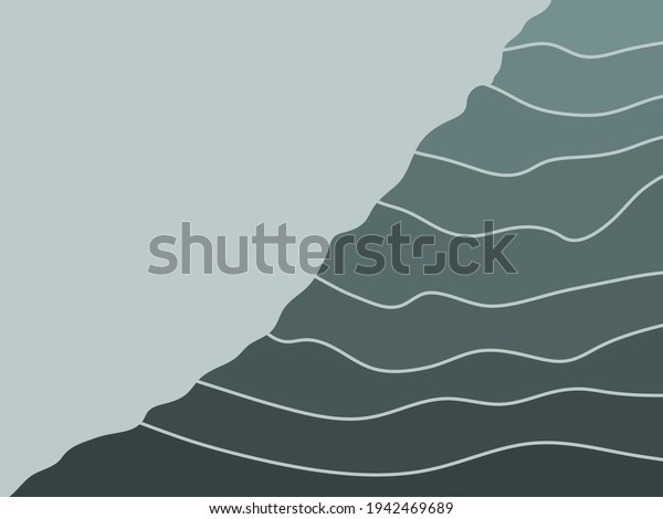 Geological Layered Slope Sedimentary Structure Stock Vector (Royalty ...