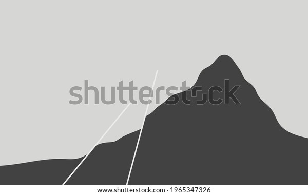 Geological Structure Normal Fault Mountain Effect Stock Vector (Royalty ...