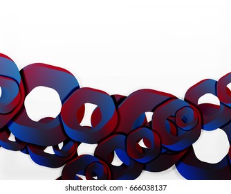 Geometric Abstract Background Cut Chain Shapes Stock Vector (Royalty ...