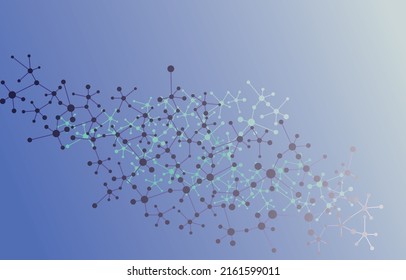 Geometric Abstract Background Molecule Dna Neurons Stock Vector ...