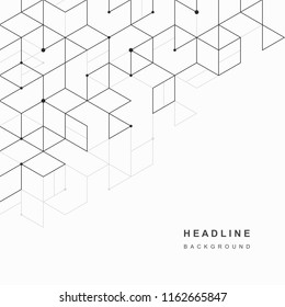 Geometric Abstract Background Style Line Art Stock Vector (Royalty Free ...
