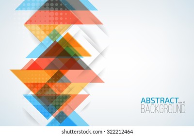 Geometric Abstract Background Triangles Vector Illustration Stock ...