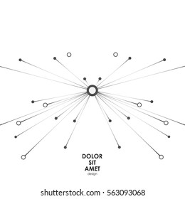 Geometric Abstract Connected Line Dots Stock Vector (Royalty Free ...