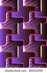 Geometric Abstract Lines Purple Gradient Background Stock Vector ...