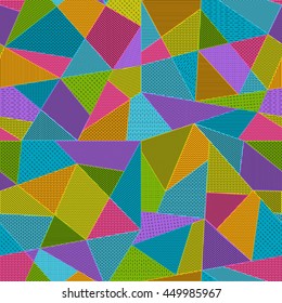 Geometric Abstract Seamless Texture Polygons Vector Stock Vector ...