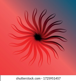 Geometric Abstract Sun Gradient Background Stock Vector (Royalty Free ...