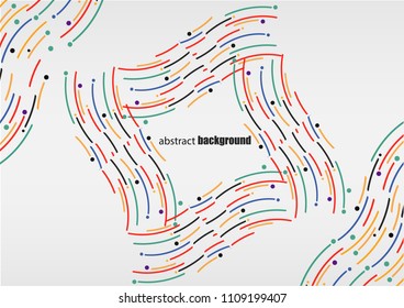 Point Curve Consisting Abstract Graphicvector Illustration Stock Vector ...