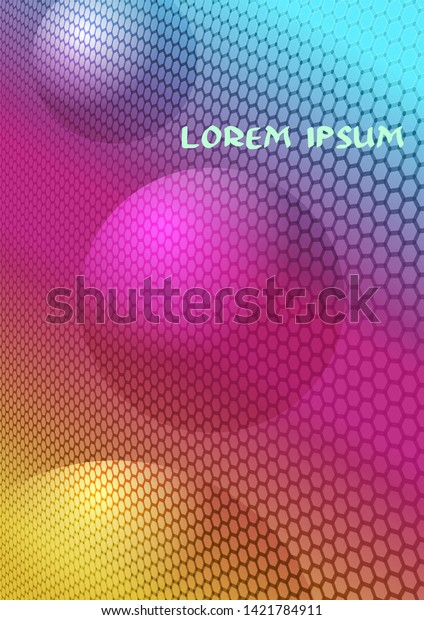 Geometric Abstraction Style Minimalism A4 Proportions Stock Vector ...
