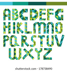 Geometric Alphabet Stock Vector (Royalty Free) 178738490 | Shutterstock