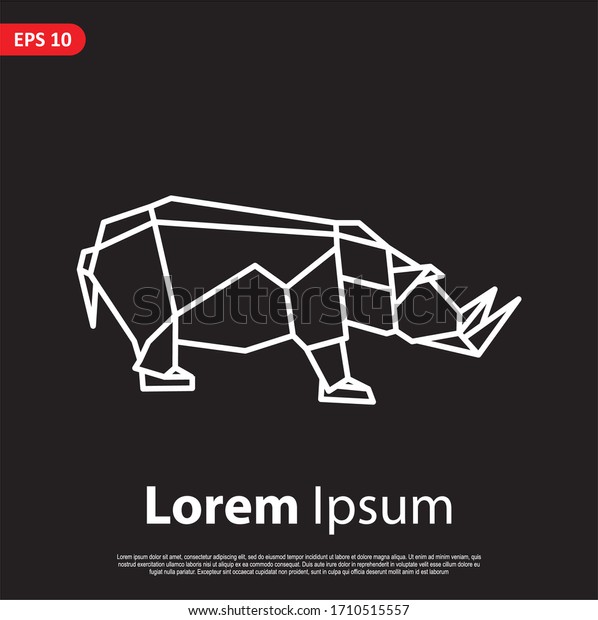 Geometric Animal Logo Simple Modern Icon Stock Vector (Royalty Free ...