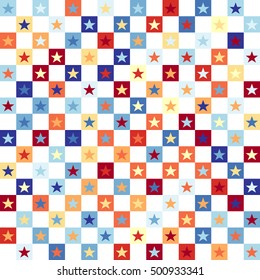 Geometric Background Squares Star Shapes Stock Vector (Royalty Free ...